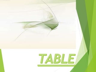 HTML Tables | PPT