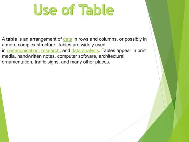 HTML Tables | PPT