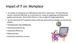 impact of information technology on society | PPTX