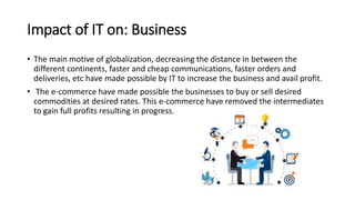 impact of information technology on society | PPTX