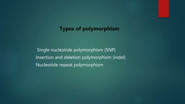polymorphism | PPTX | Genetics | Science