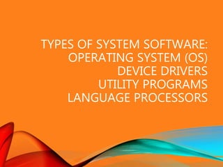 Software And Its Types - Presentation | PPTX