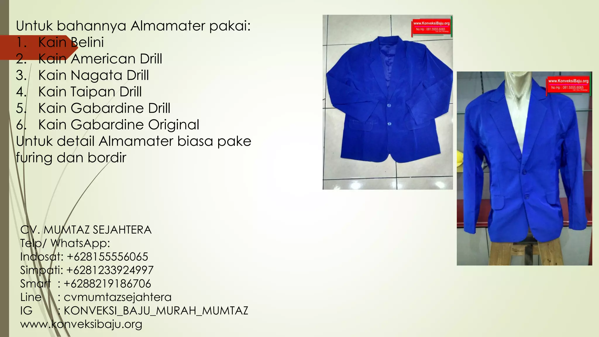 Model Almamater Wanita 2019, Model Almamater Ipnu, Jas Almamater Univ, CP 0852 8002 8980 | PPT