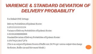 A Comparative Performance Analysis of DTN Based Routing Algorithms | PPT