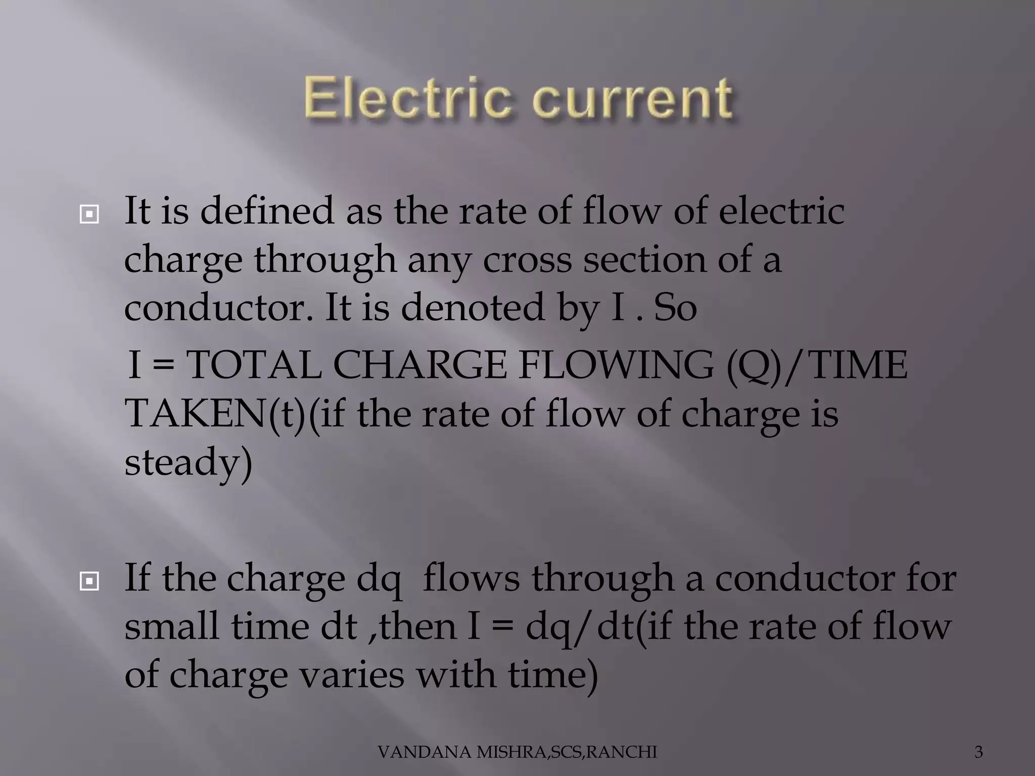 current electricity | PPTX