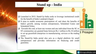 Government Schemes to Promote Entrepreneurial Development in India | PPTX