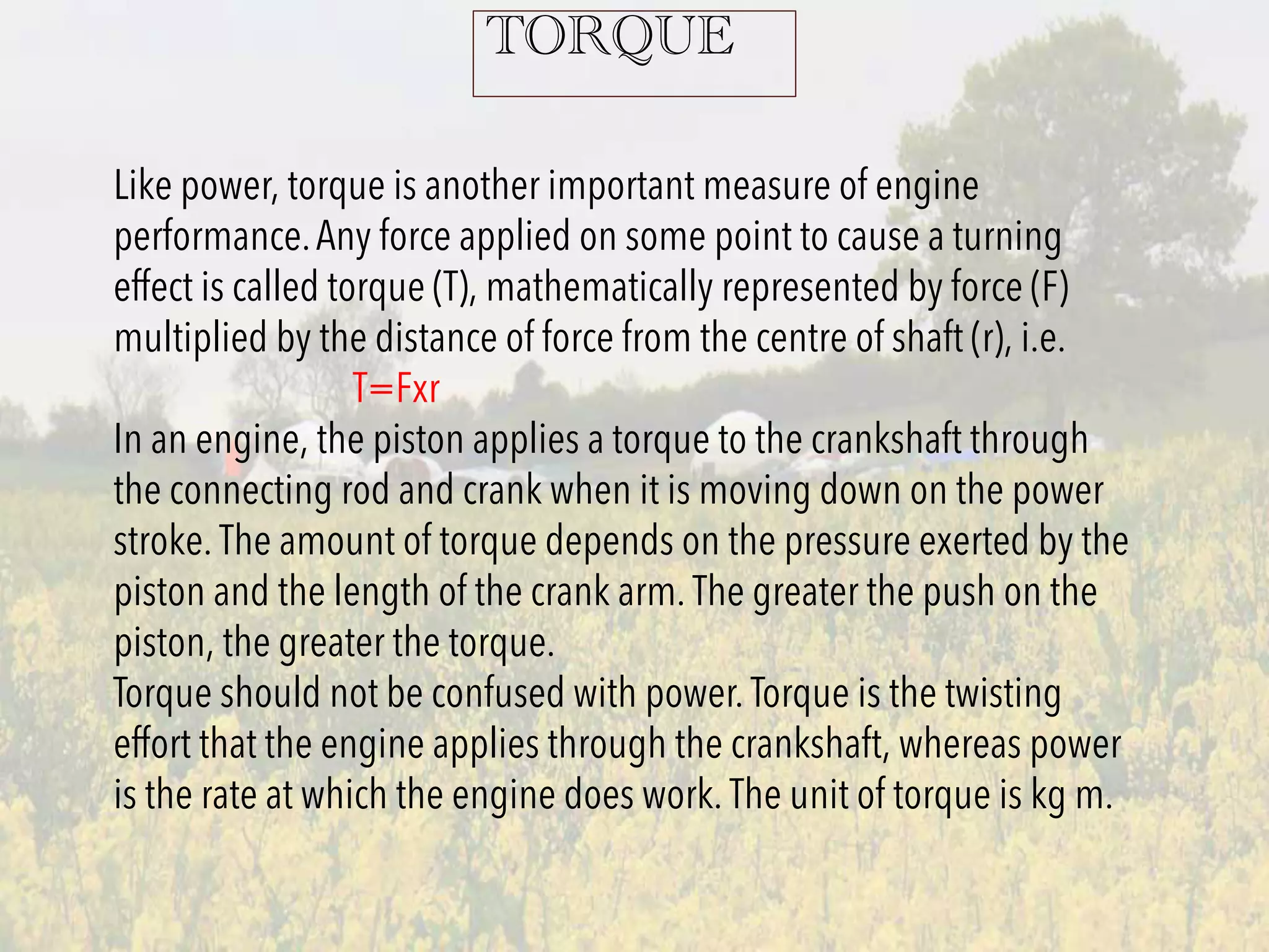 ENGINE TERMINOLOGY | PDF