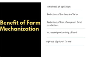 Management of Farm Resources - Machinery and Equipment | PPTX