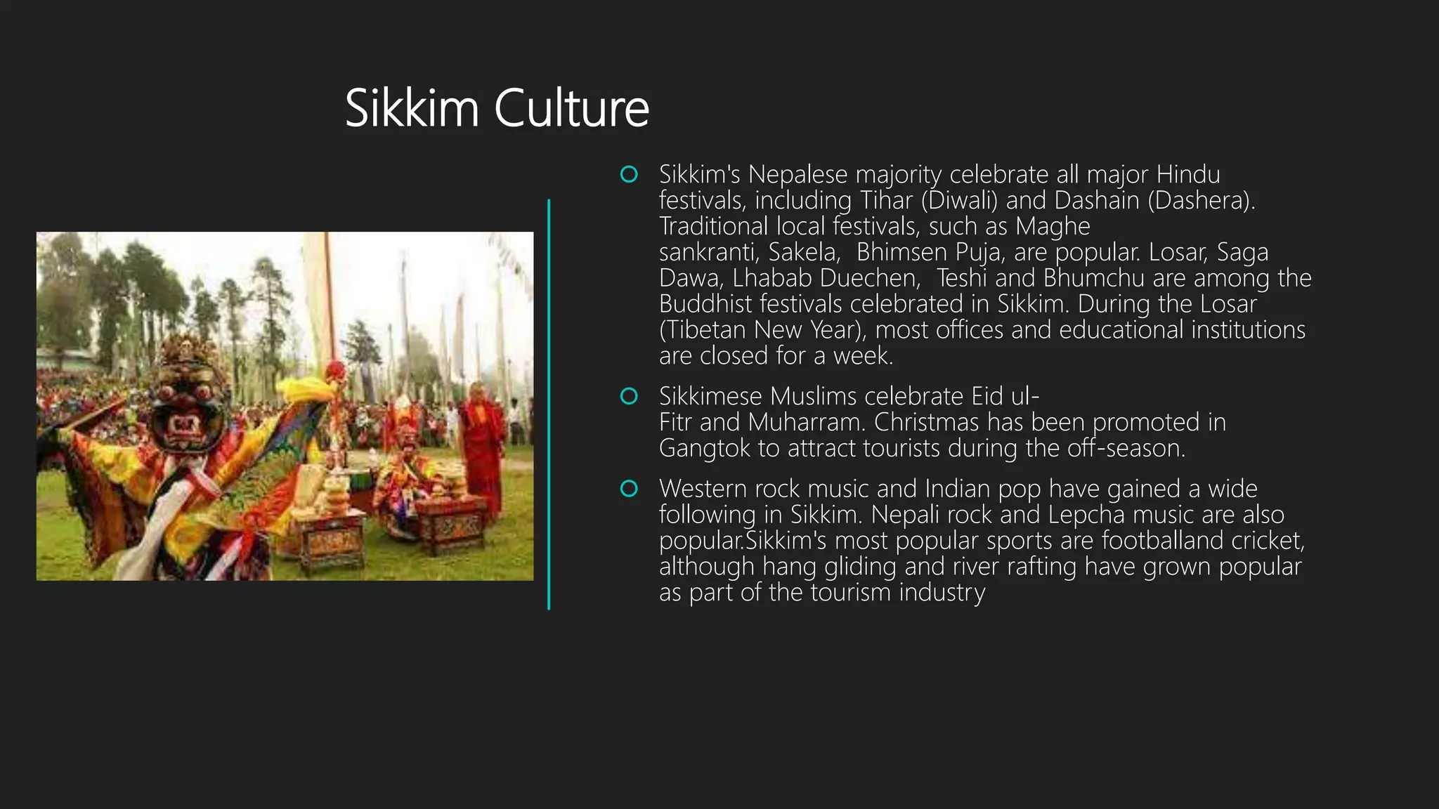 presentation on sikkim and culture for class 9 | PPTX