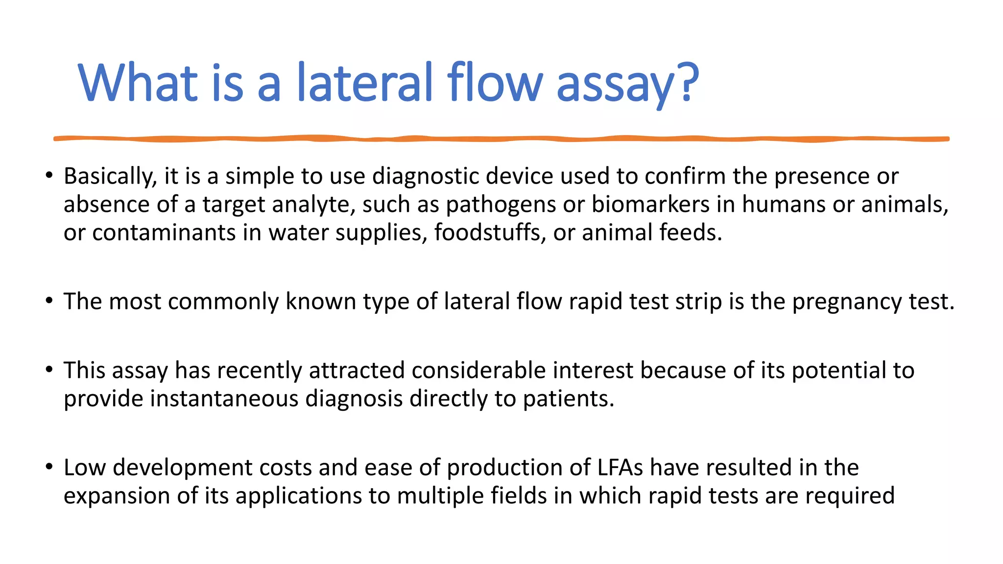 Lateral Flow Assay LSA | PPT