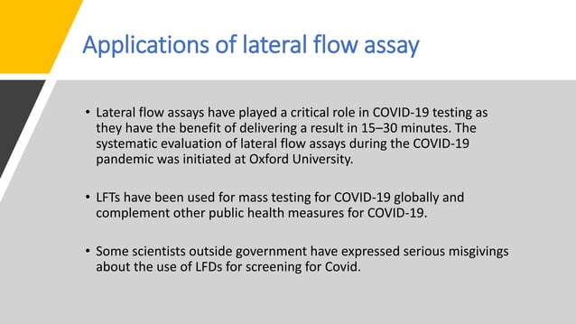 Lateral Flow Assay LSA | PPTX
