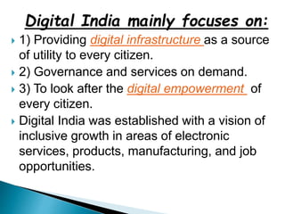 Project on Digital India Class 12 | PPTX