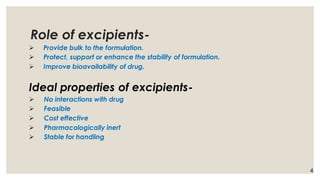 Drug excipients interaction and stability testing | PDF