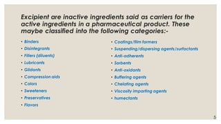 Drug excipients interaction and stability testing | PDF