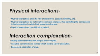 Drug excipients interaction and stability testing | PDF