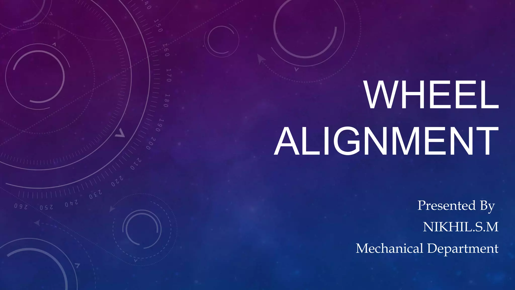 Wheel alignment | PPTX