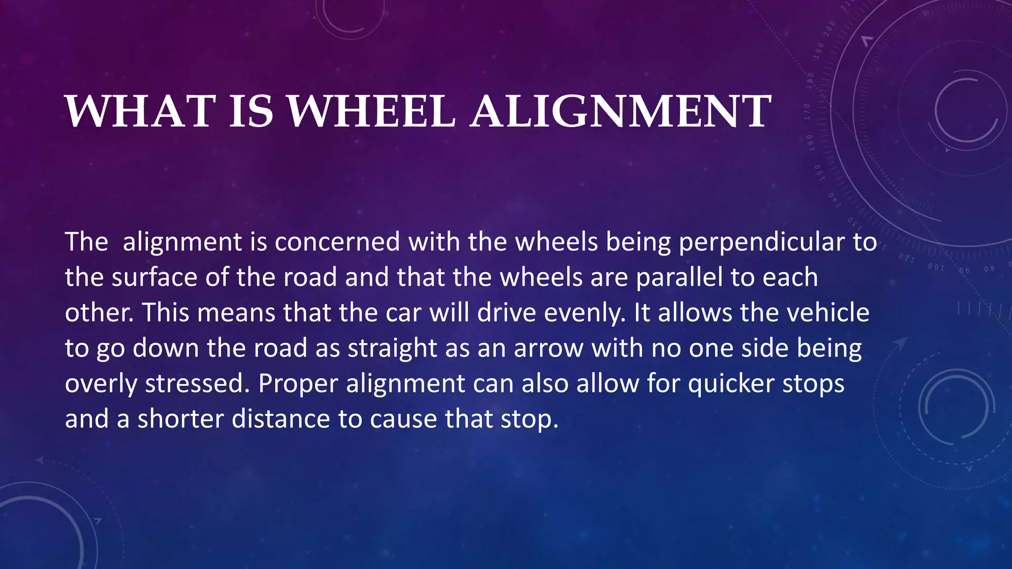 Wheel alignment | PPTX