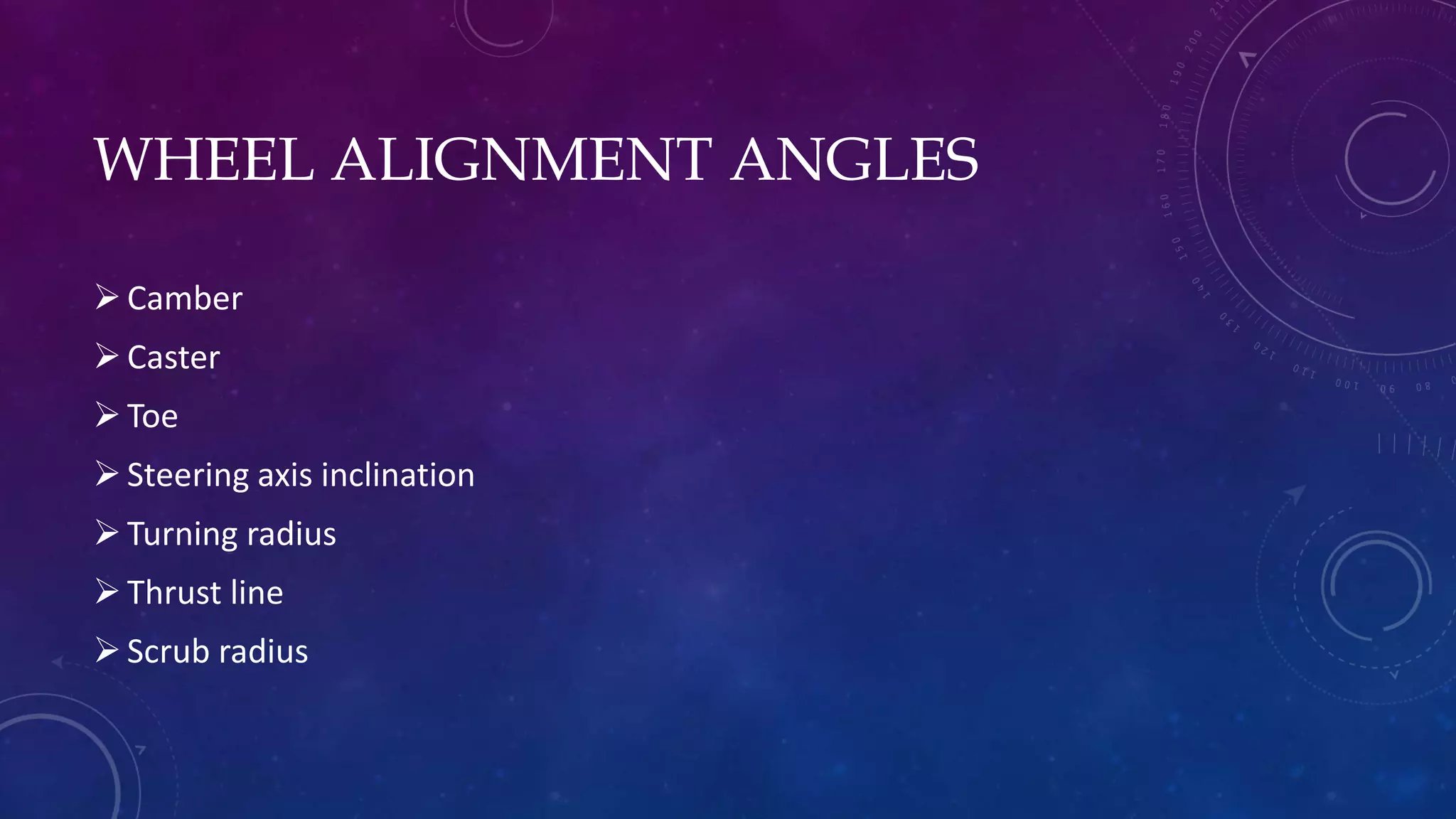 Wheel alignment | PPTX