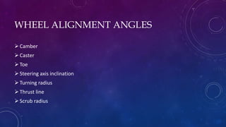 Wheel alignment | PPTX