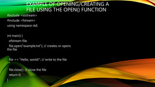 File Handling | PPT