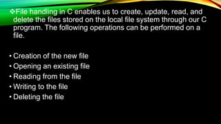 File Handling | PPT