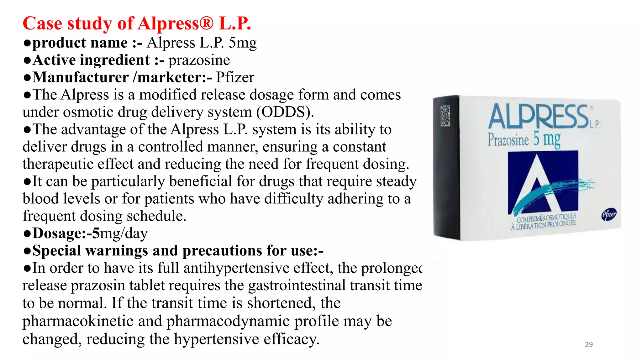 Modified release drug products, Targeted Drug Delivery Systems and ...