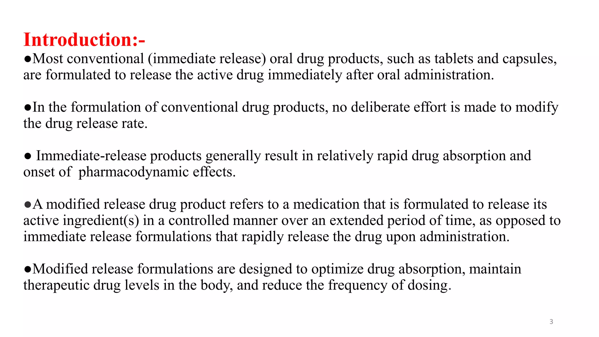Modified release drug products, Targeted Drug Delivery Systems and ...