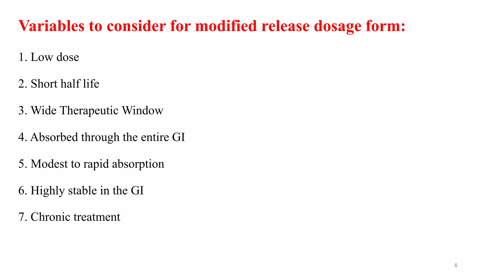 Modified release drug products, Targeted Drug Delivery Systems and ...