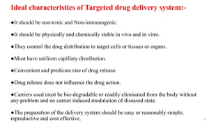 Modified release drug products, Targeted Drug Delivery Systems and ...