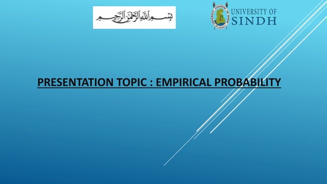 empirical probability.pptx | Physics | Science