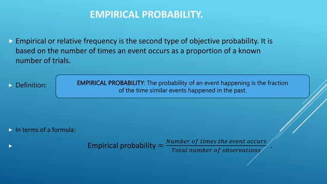 empirical probability.pptx | Physics | Science