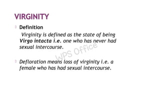 Virginity and pregnancy | PDF