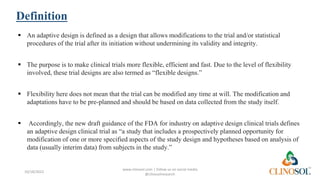 Adaptive Clinical Trials: Enhancing Precision and Efficiency | PPTX
