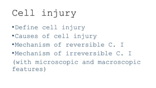 Presentation (11).pptx about cell injury | PPT