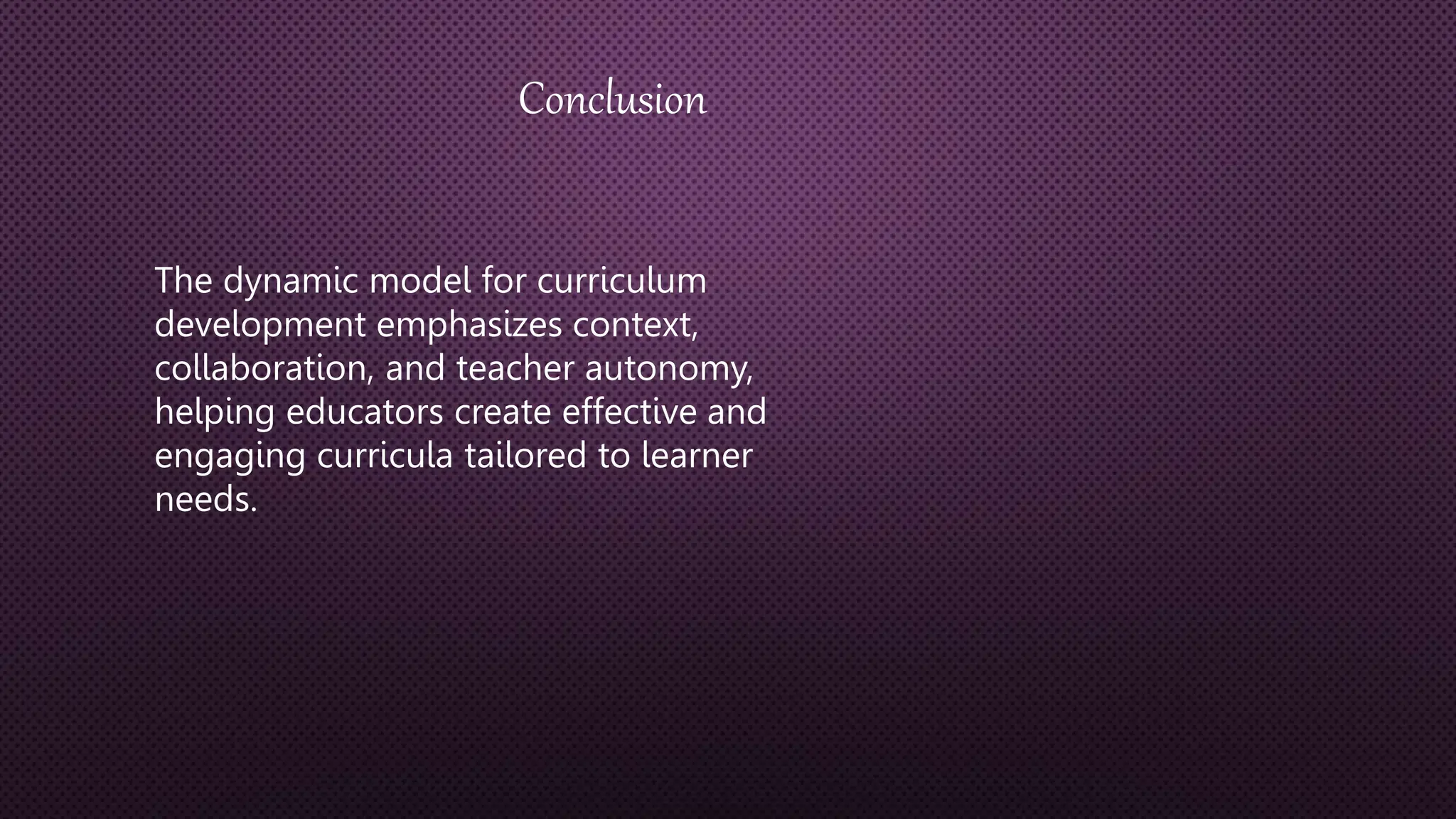 curriculum change and curriculum evaluation | PPTX