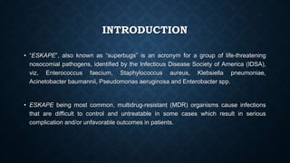 Prevalence of ESKAPE pathogens in hospitalized patients | PPTX