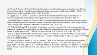 Post cesarean surgical site wound infection | PPTX