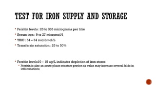 Anemia - concept, approach and treatment | PPT