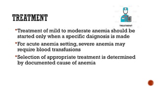 Anemia - concept, approach and treatment | PPT