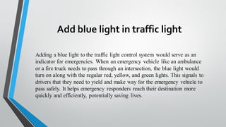 Presentation on the topic of traffic light control system | PDF
