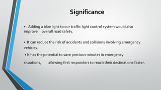 Presentation on the topic of traffic light control system | PDF