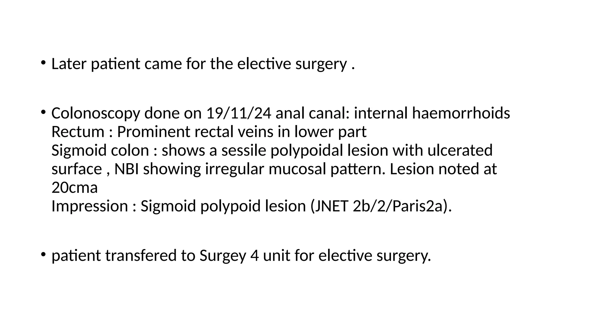 rectosigmoid colon case with failed endoscpic mucosal resection | PPTX
