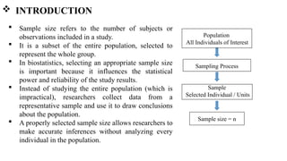 Research methodology and biostatistics - Sample size | PPTX