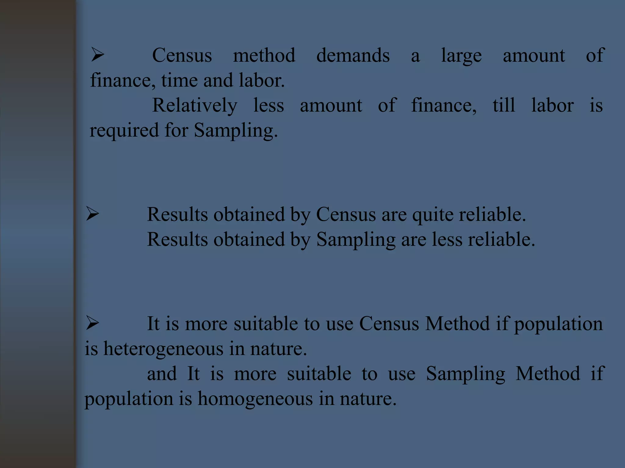 Difference between Census and sampling | PPTX