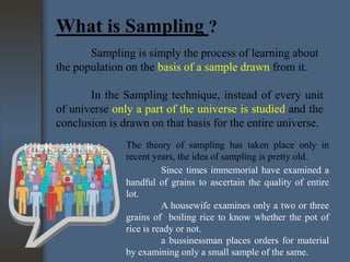Difference between Census and sampling | PPTX