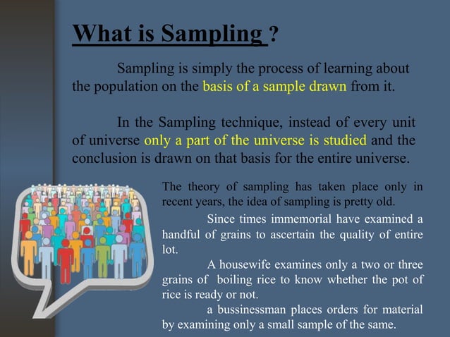 Difference between Census and sampling | PPTX