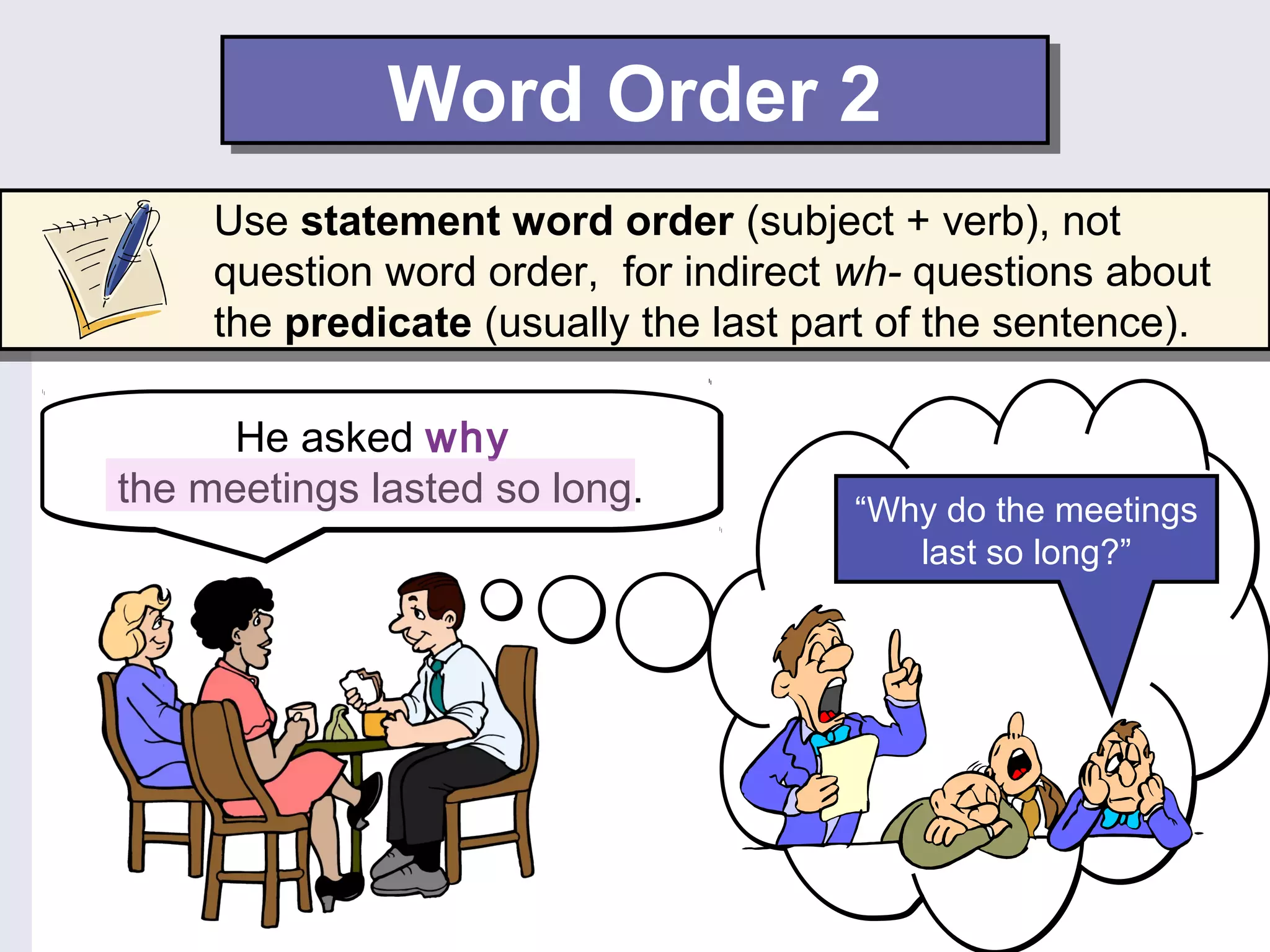 Indirect questions | PPS | Careers