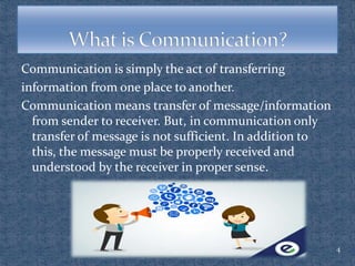 communication process in management | PPTX