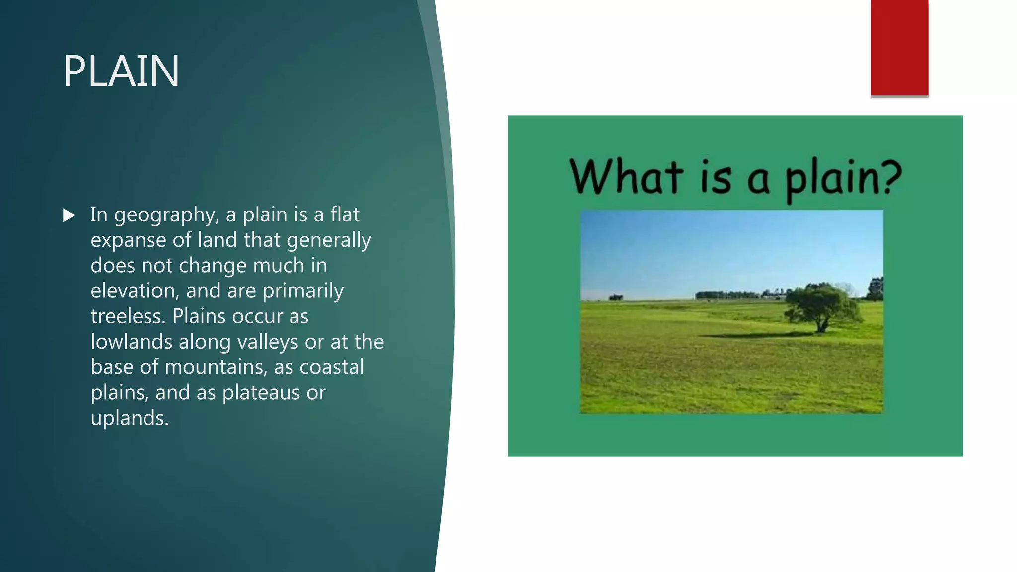 DIFFERENT LANDFORMS | PPTX