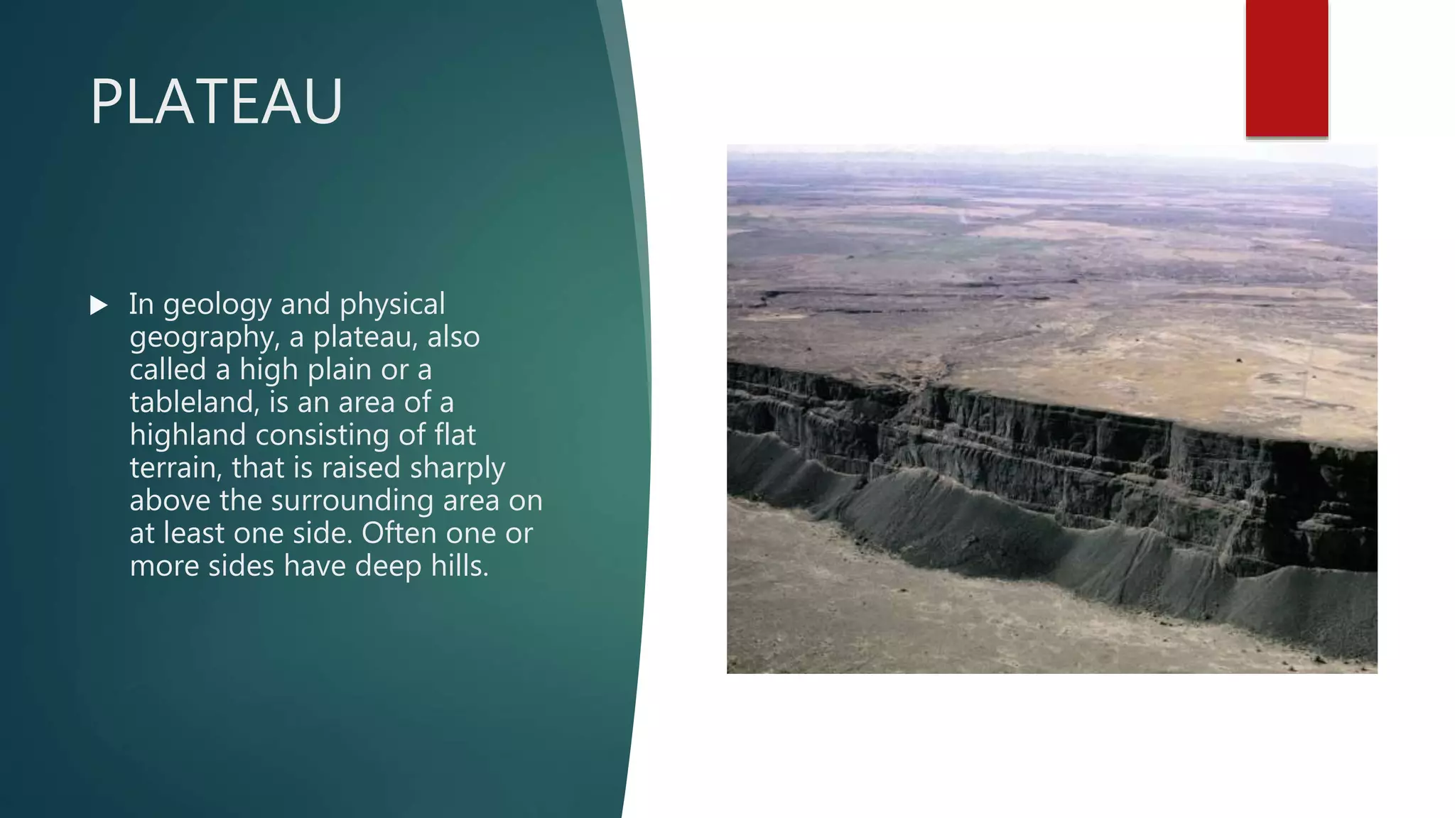 DIFFERENT LANDFORMS | PPTX
